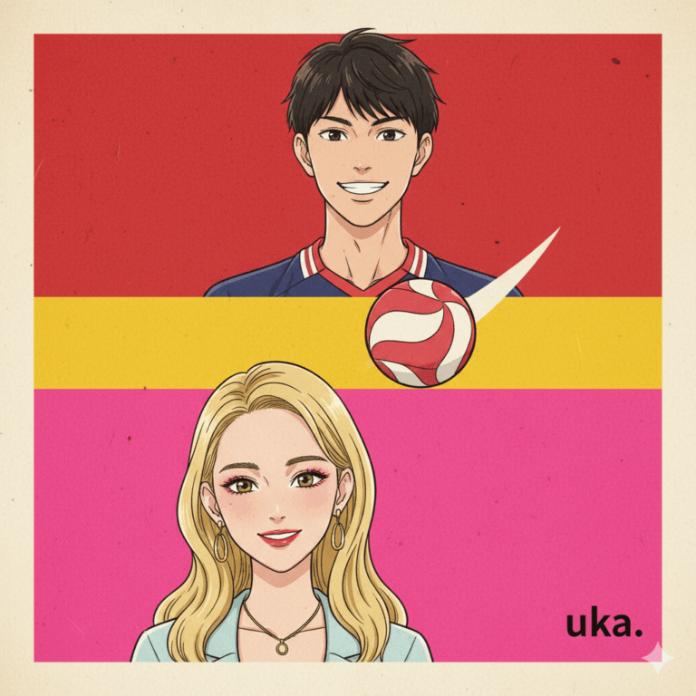 男子バレー髙橋藍選手とインフルエンサーuka.の熱愛報道！人気AV女優・河北彩伽さんとの「二股スパイク」騒動 | あ8イラスト